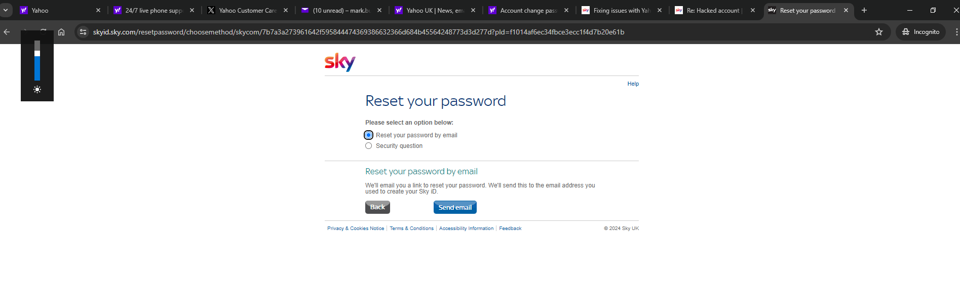 Answered: Hacked account | Sky Community