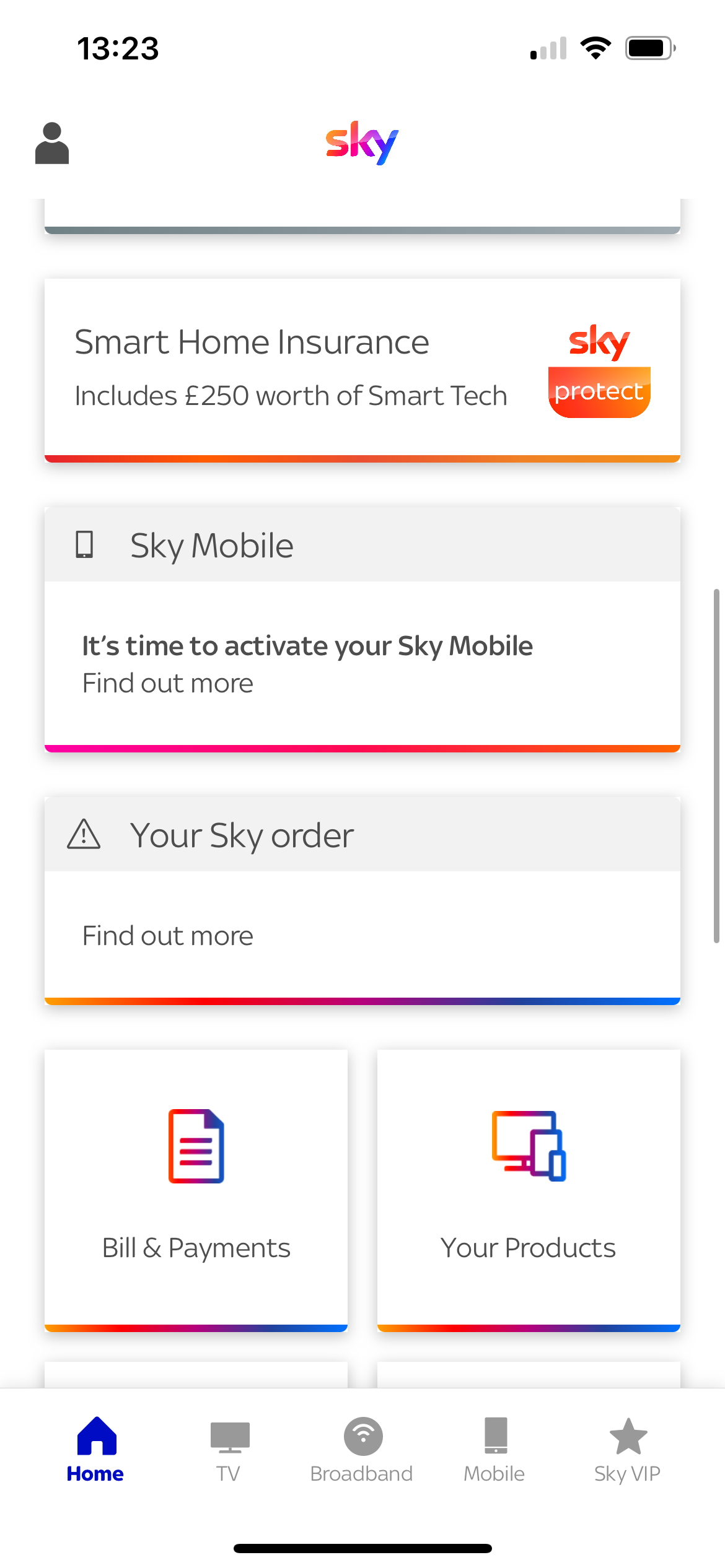 Answered: Errors in My Sky app | Sky Community