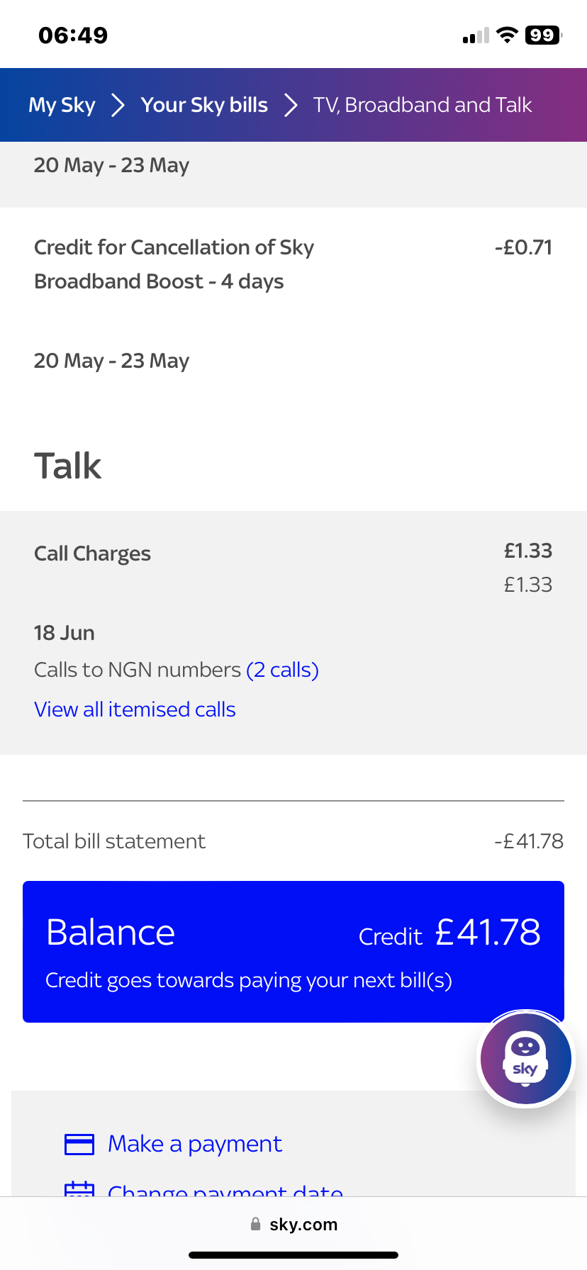Answered: Refund | Sky Community