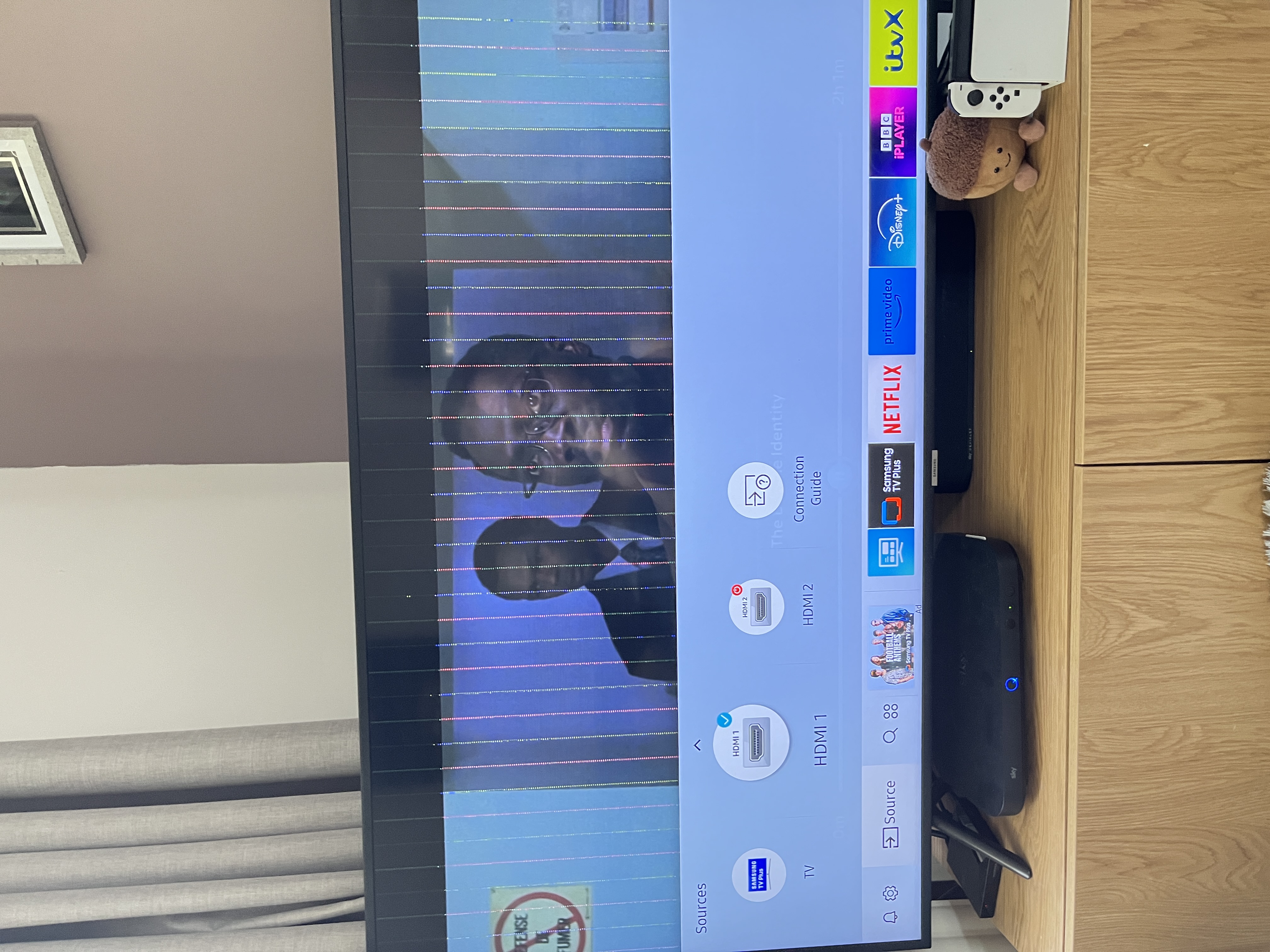 Answered: Vertical lines down my screen sky q box | Sky Community