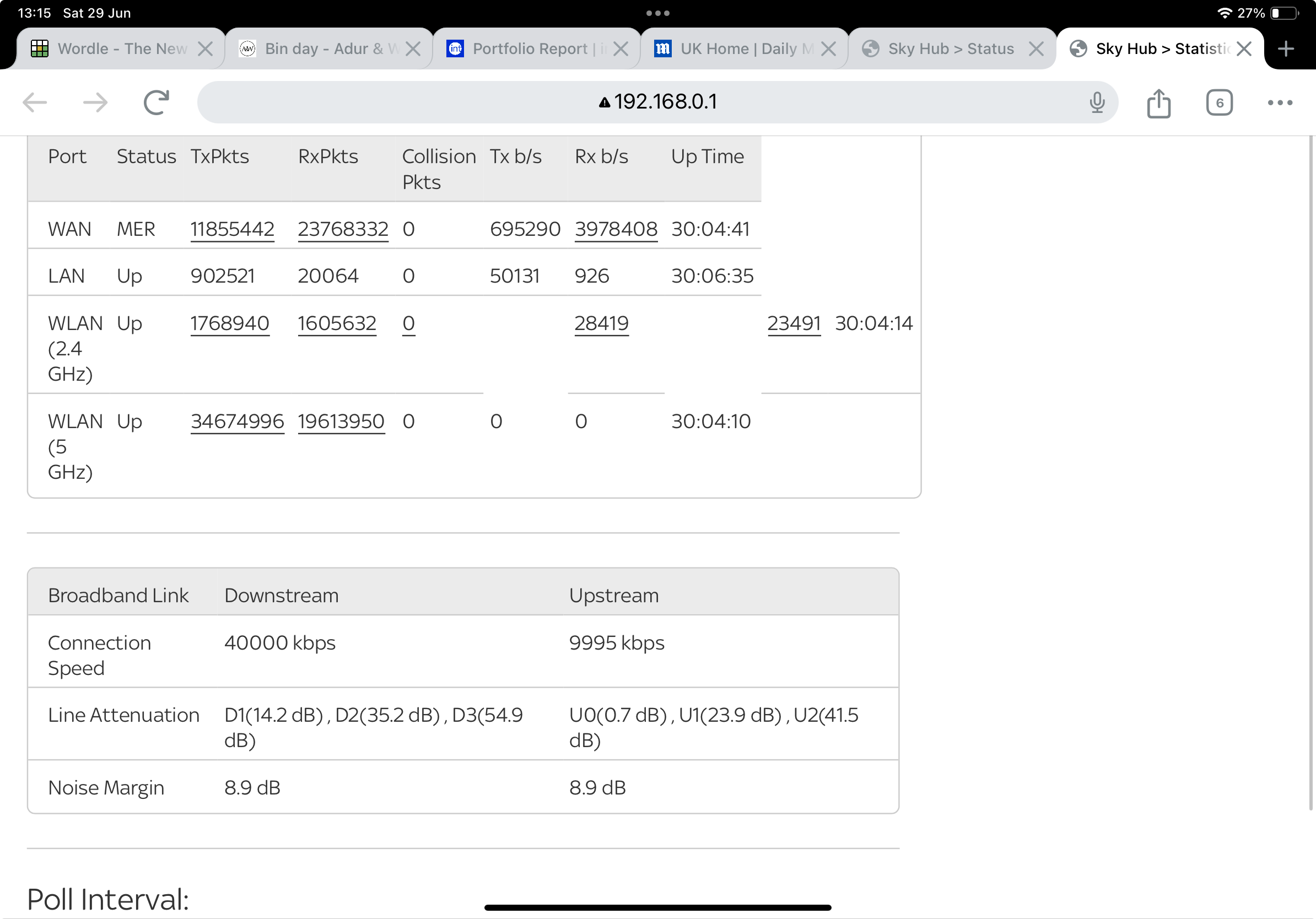 Re: WiFi speed dropped from around 30 to 8 over la... | Sky Community