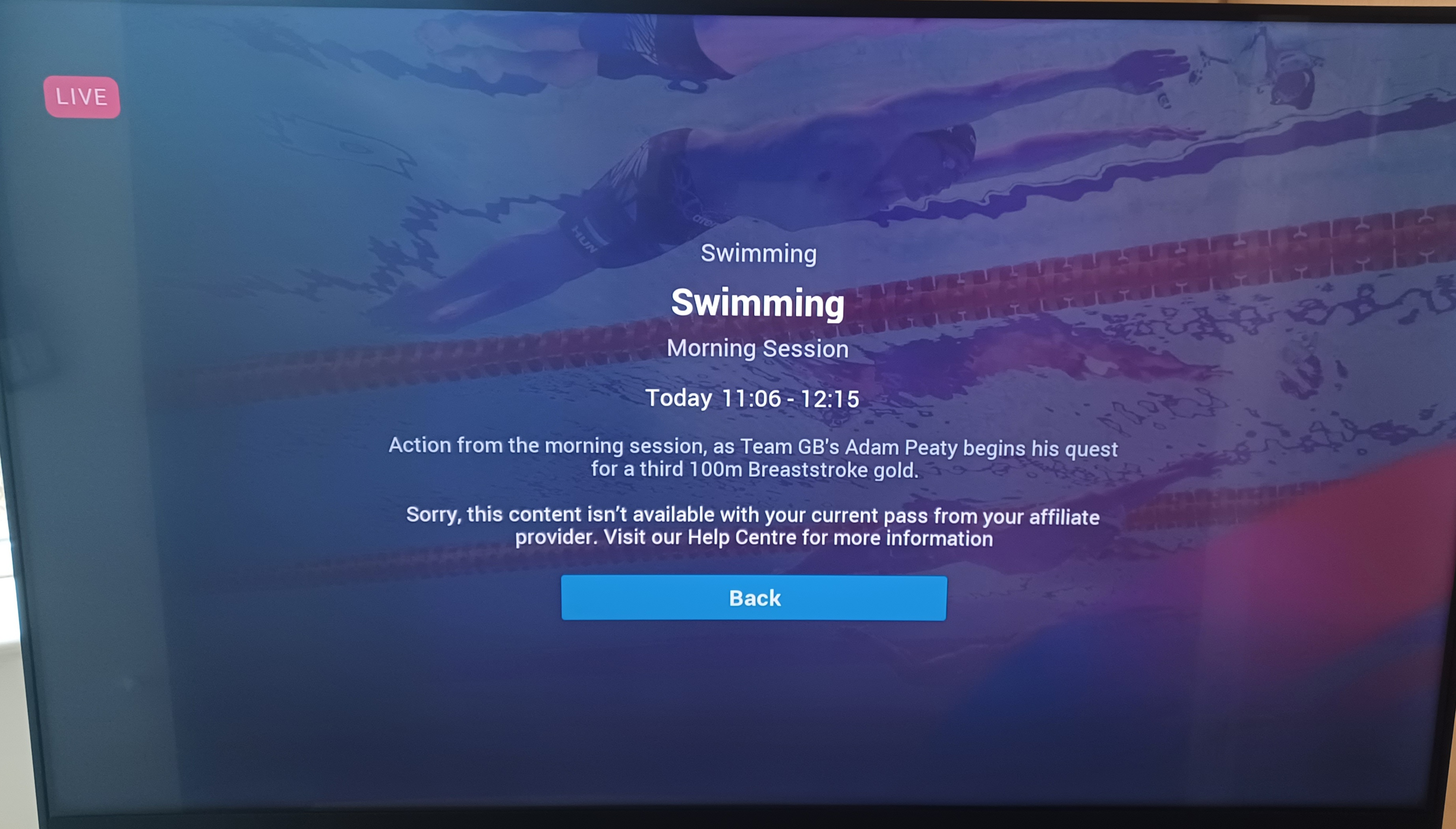 Answered: Discovery plus on Stream - no Olympic streams ??? | Sky Community