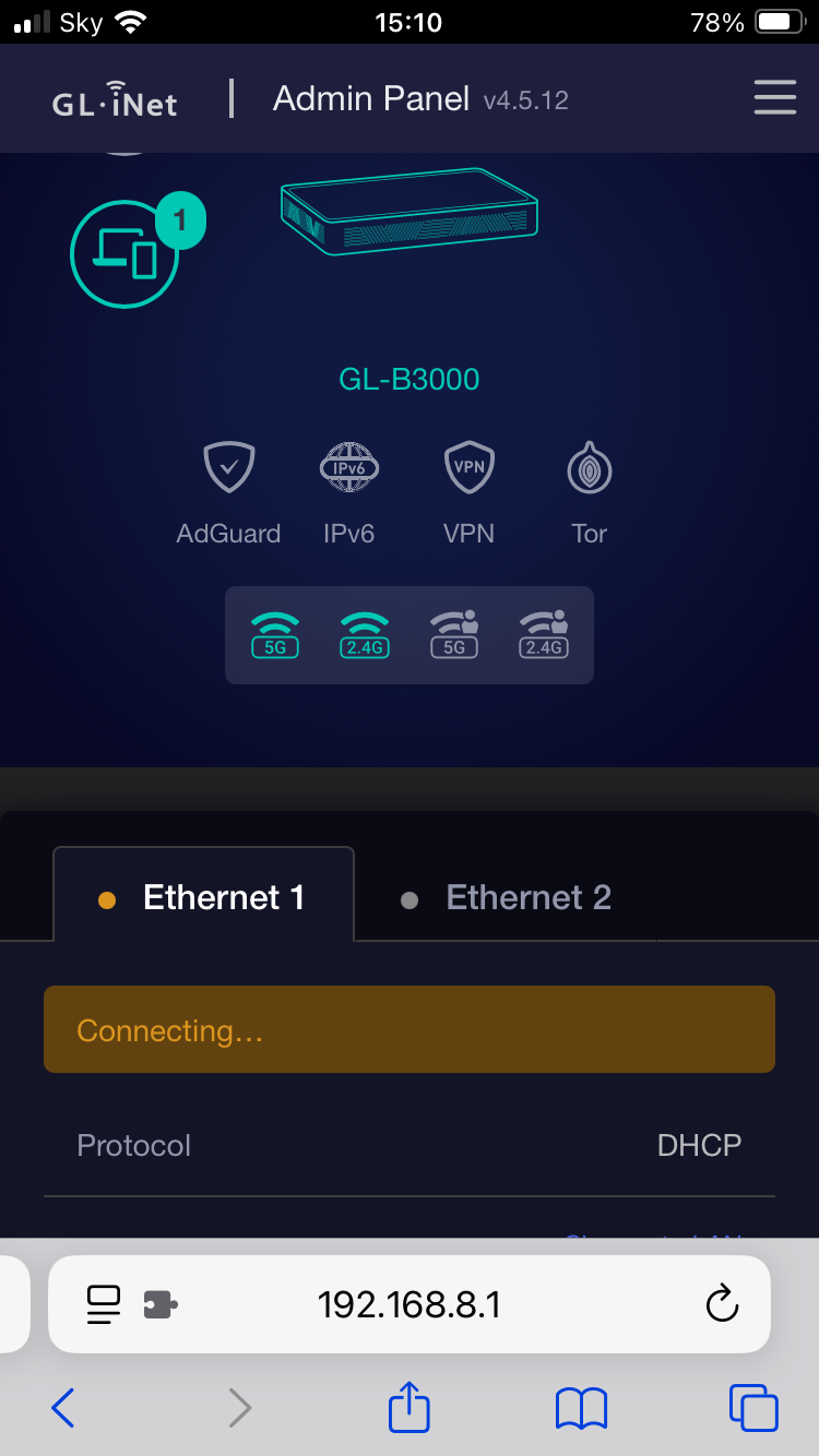 GLiNet router cant connect due to SKY not permitti... - Page 2 | Sky ...