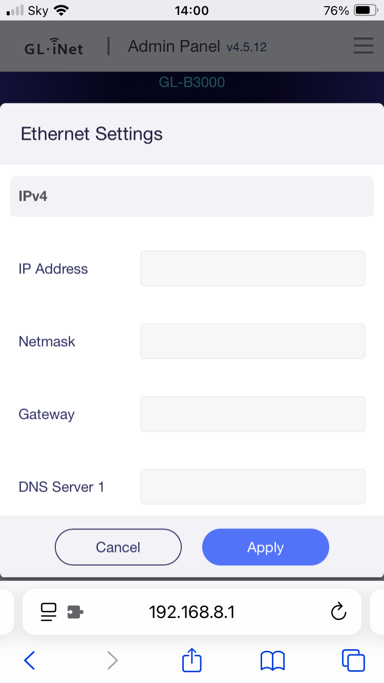 GLiNet router cant connect due to SKY not permitti... - Page 2 | Sky ...