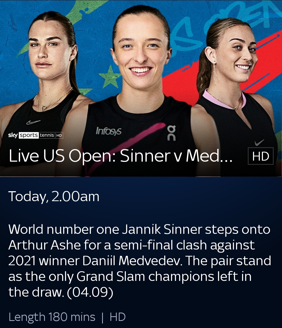 Sky Sports US Open Tennis Match Replays | Sky Community