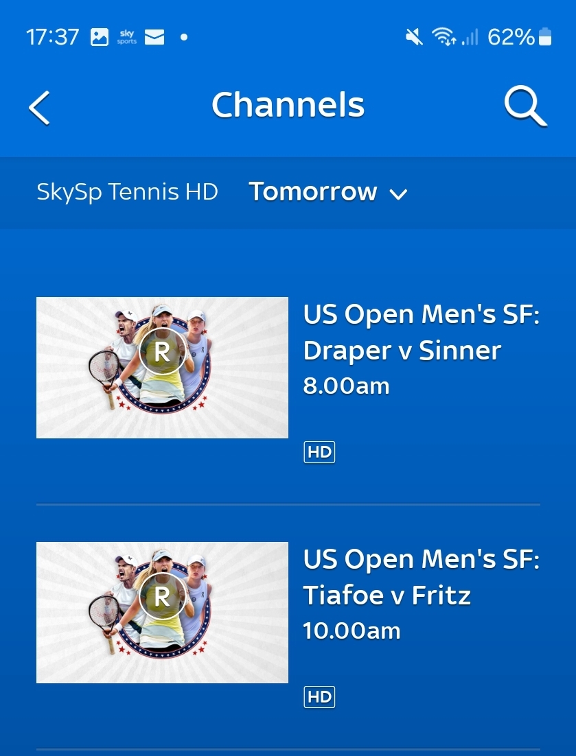 Sky Sports US Open Tennis Match Replays | Sky Community