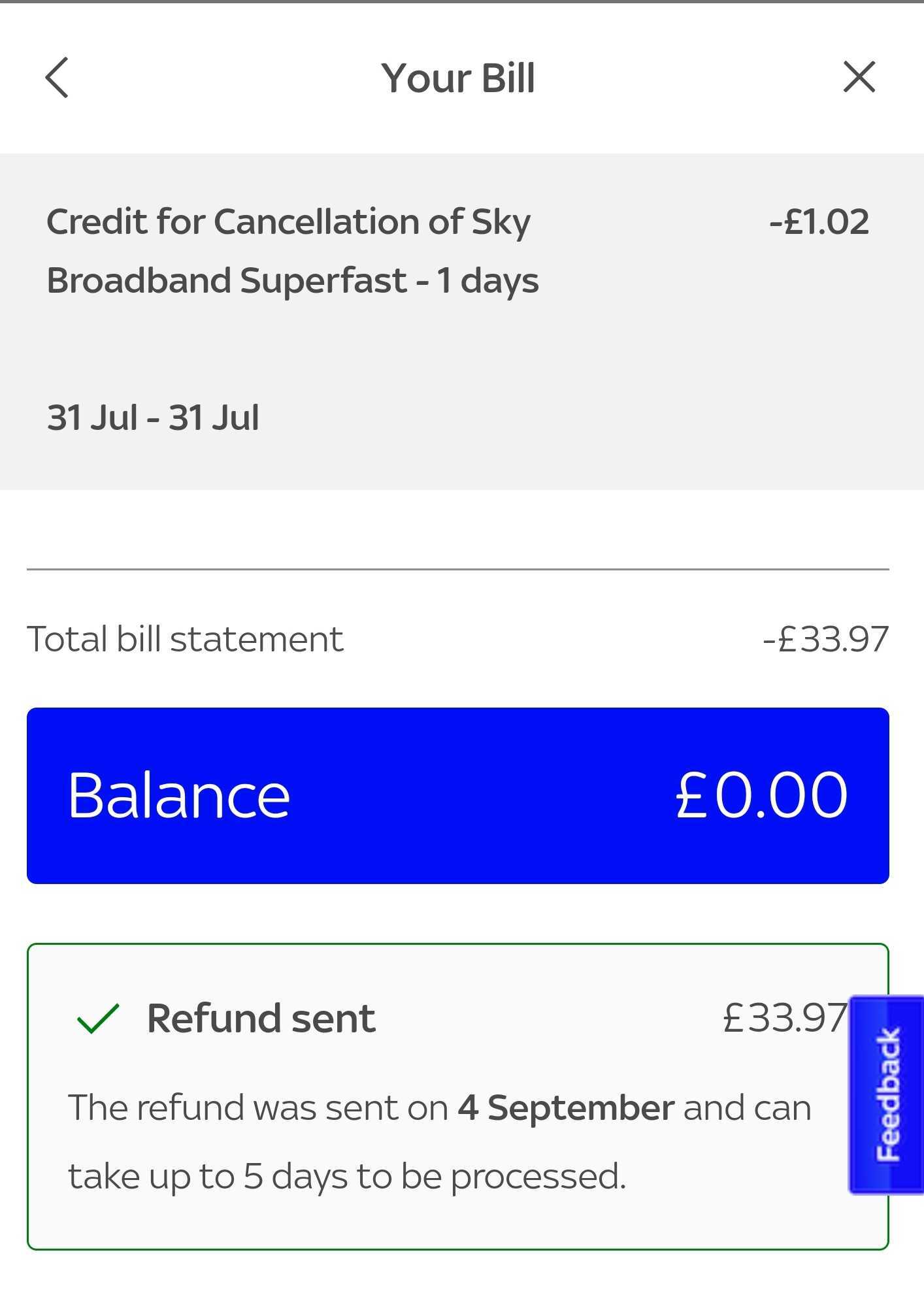 Answered: Refund... after leaving Sky? - Page 3 | Sky Community