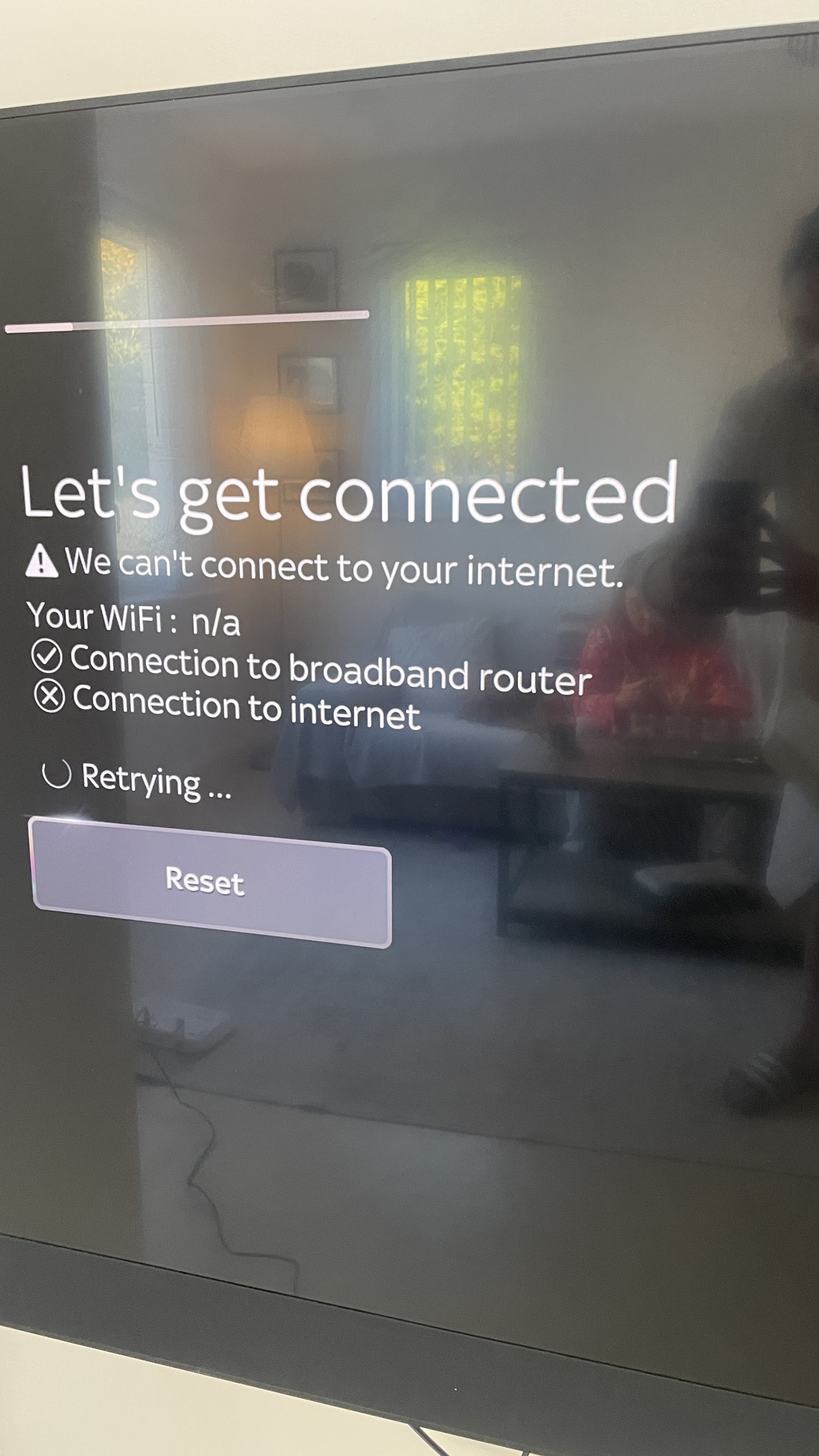 Sky glass stuck in software update mode but no int... | Sky Community