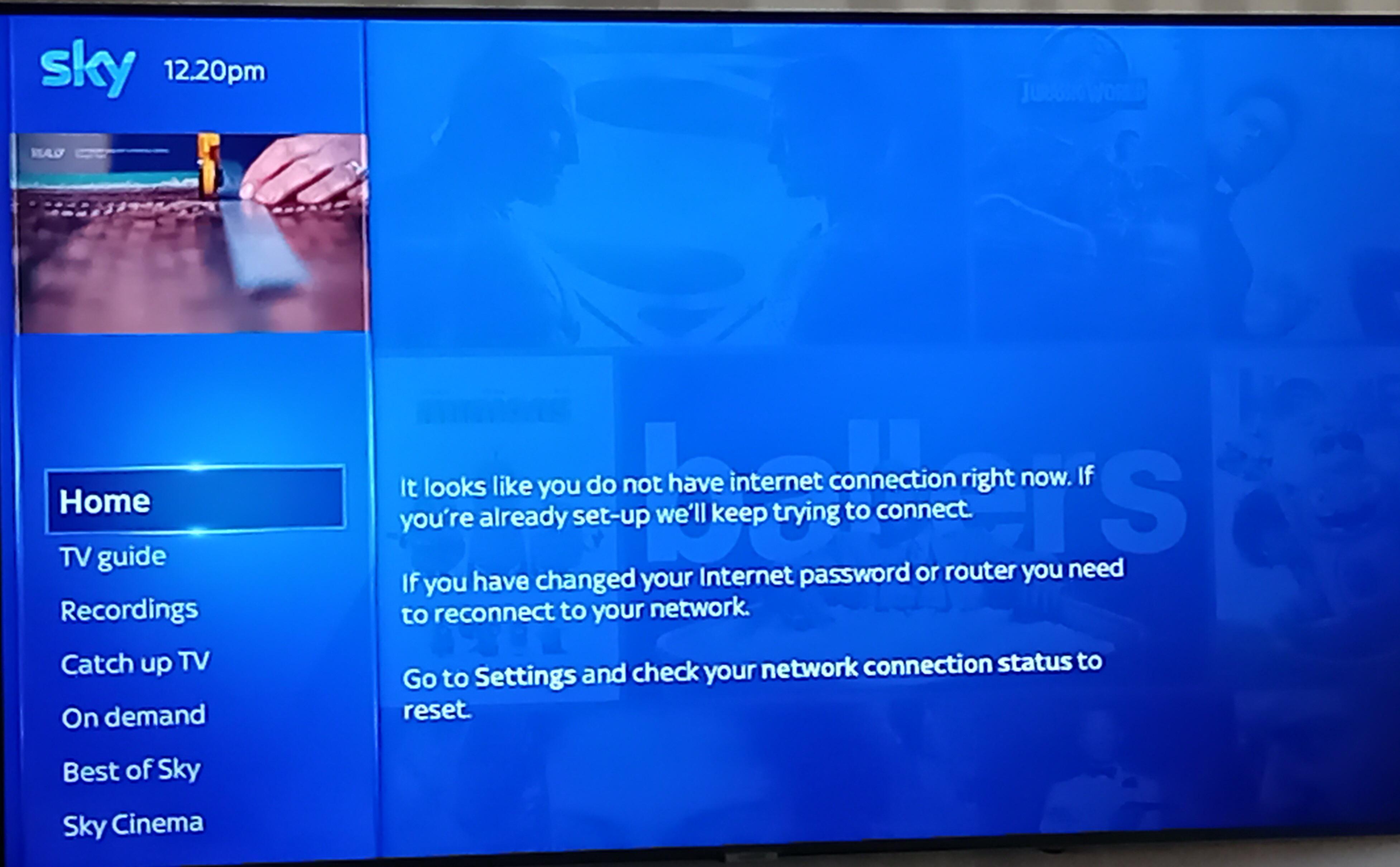 Sky Q keeps losing internet connection (every day!... | Sky Community