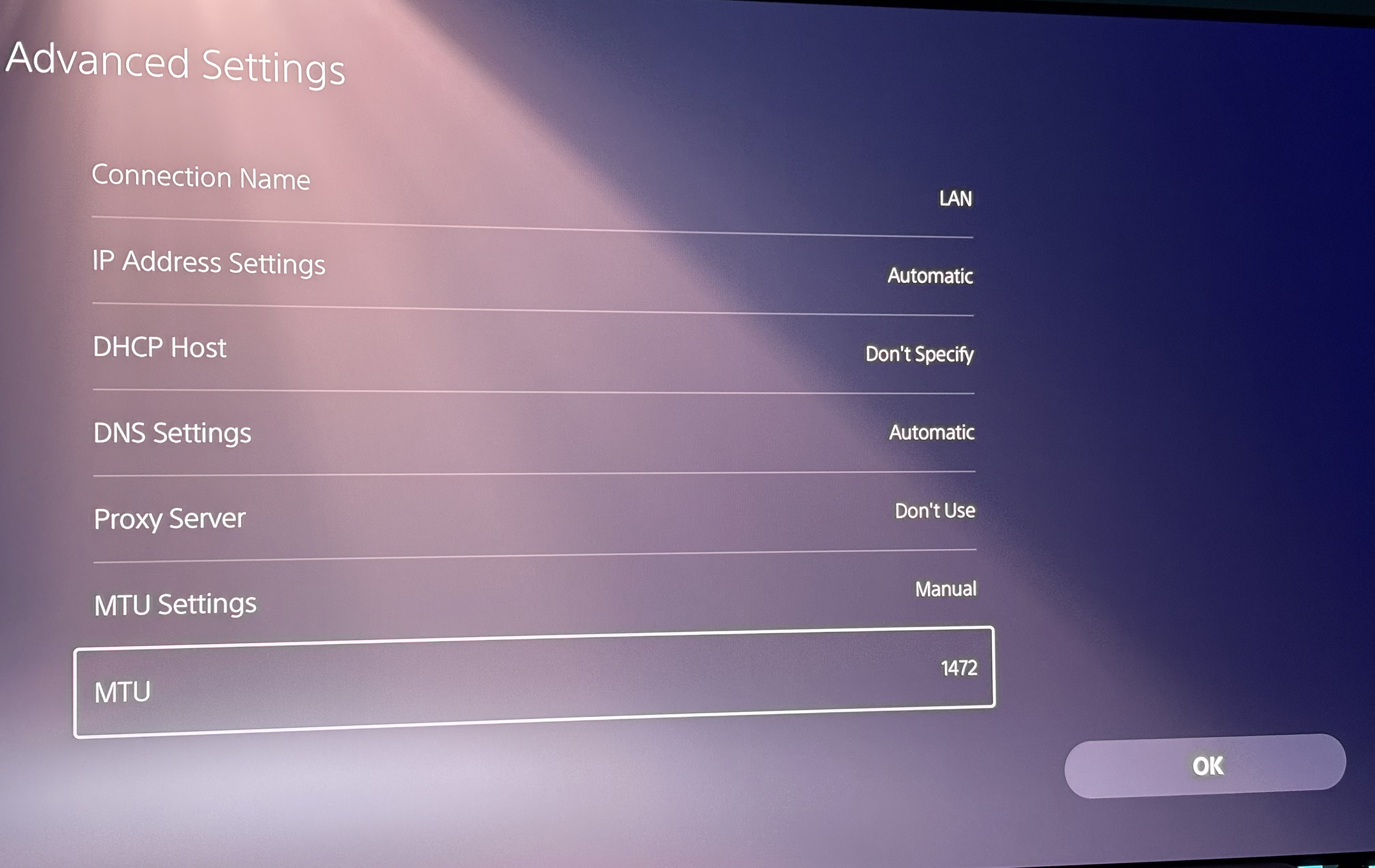 PS5 IP PACKET FRAGMENTATION | Sky Community