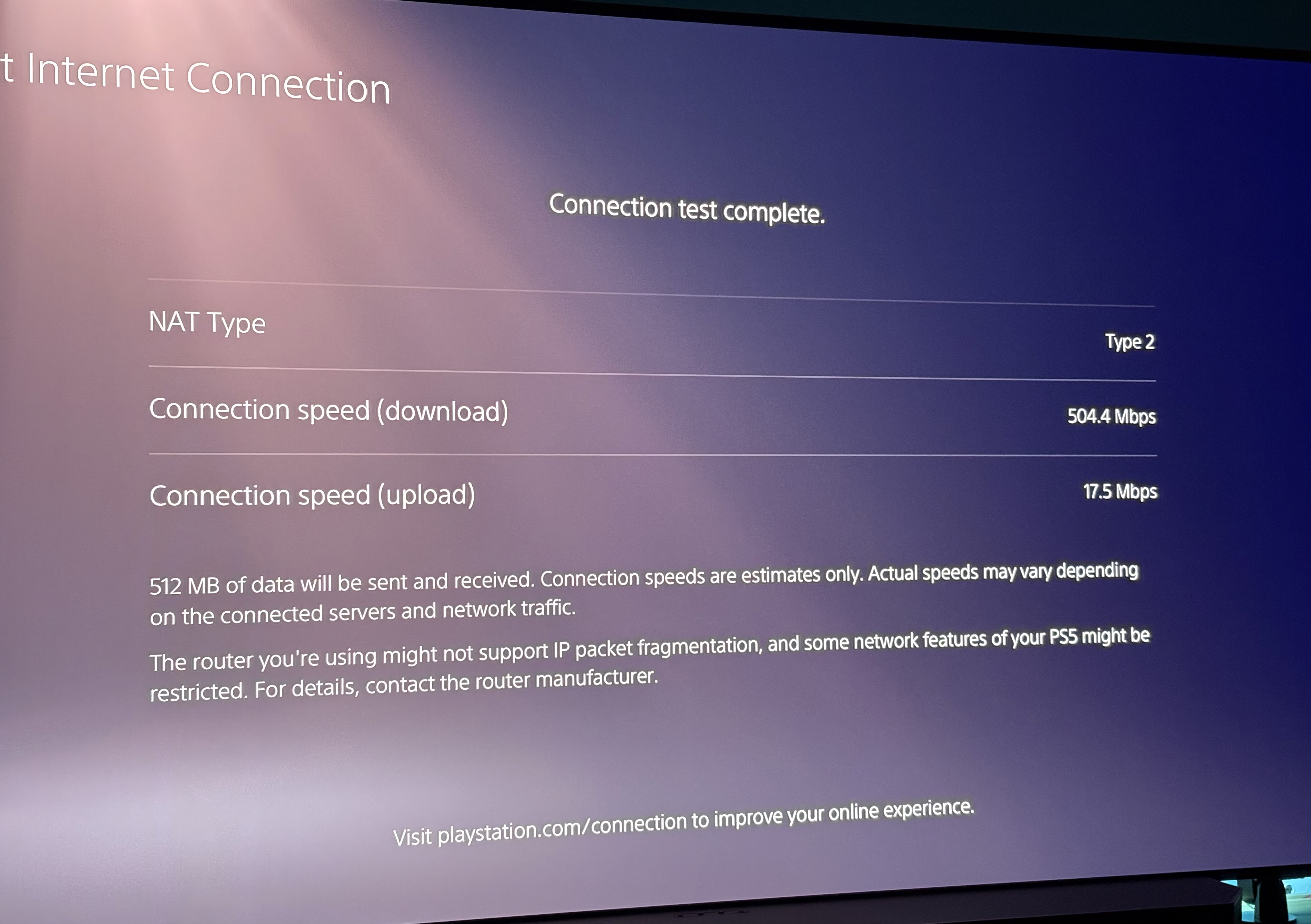PS5 IP PACKET FRAGMENTATION | Sky Community