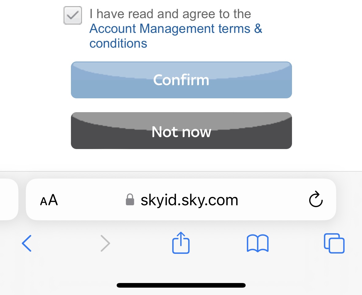 Unable to link sky ID to account | Sky Community
