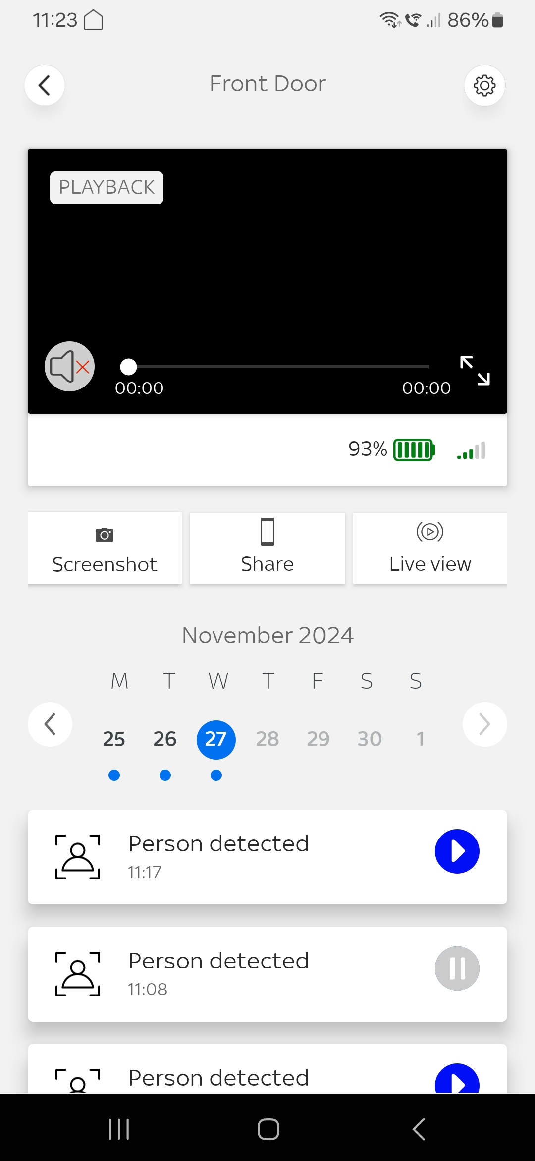 Reviewing video doorbell captures | Sky Community