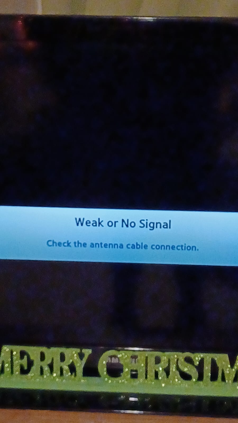 Weak or no signal. Check the antena cable connecti... | Sky Community