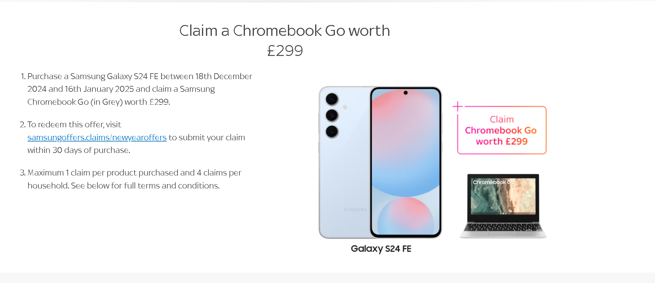 Answered: How to claim samsung chromebook offer | Sky Community