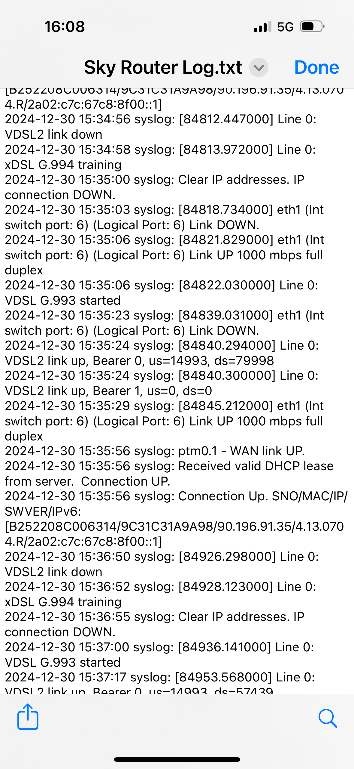 Intermittent broadband connection | Sky Community