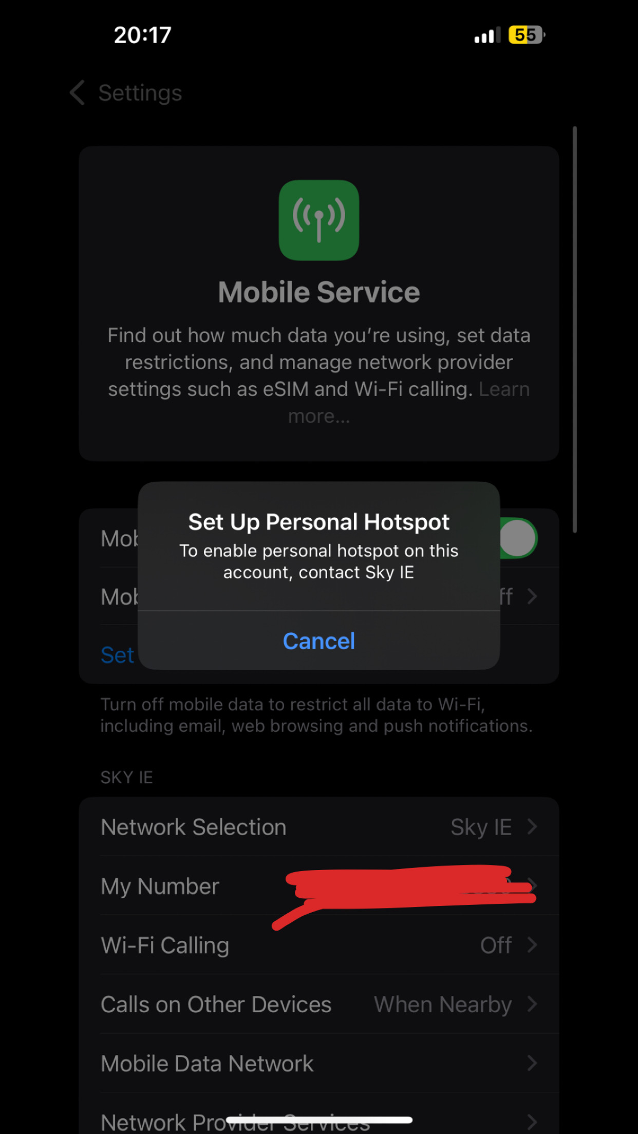 Mobile Service and Personal Hotspot has been a dis... | Sky Community
