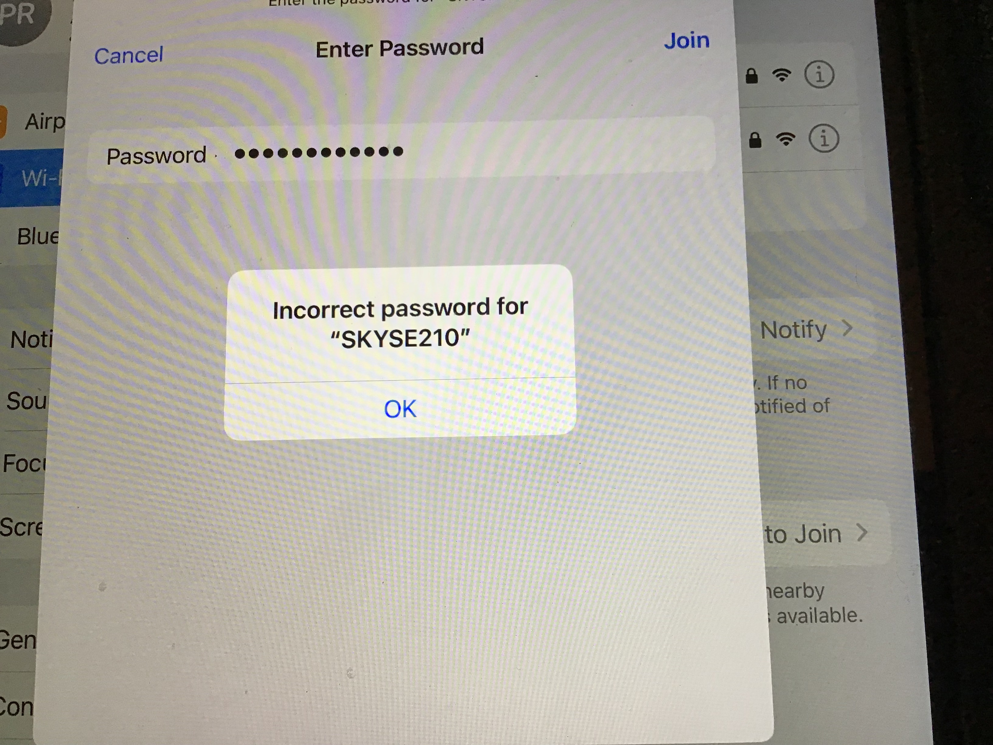 My booster does not accept the hub password | Sky Community