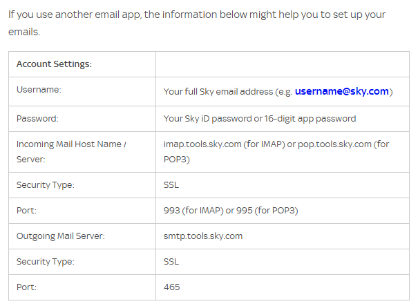 Setting up sky with classic outlook | Sky Community
