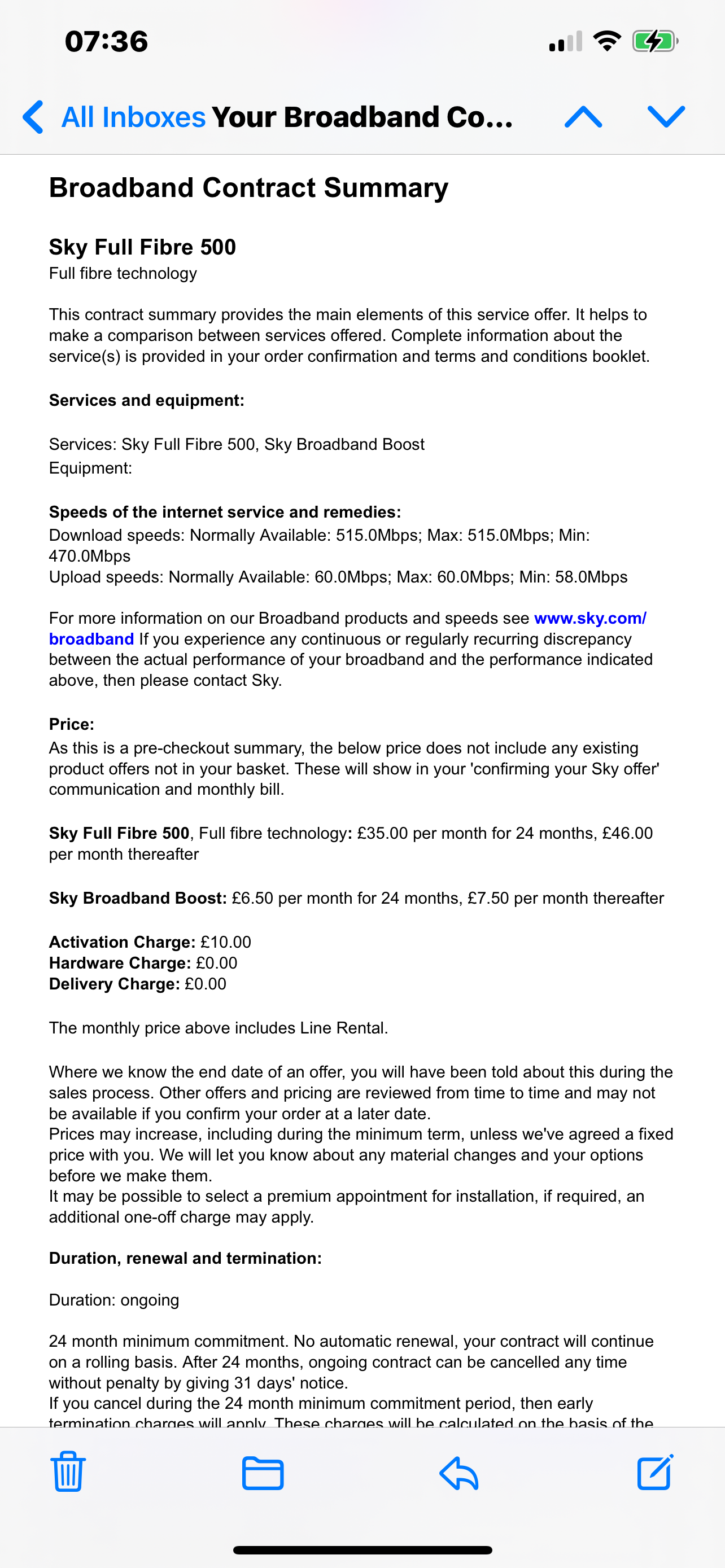 Changed my plan broadband and talk not changed pay... | Sky Community