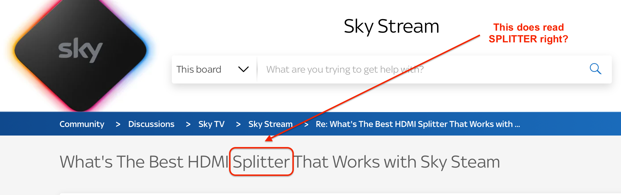 What's The Best HDMI Splitter That Works with Sky ... | Sky Community