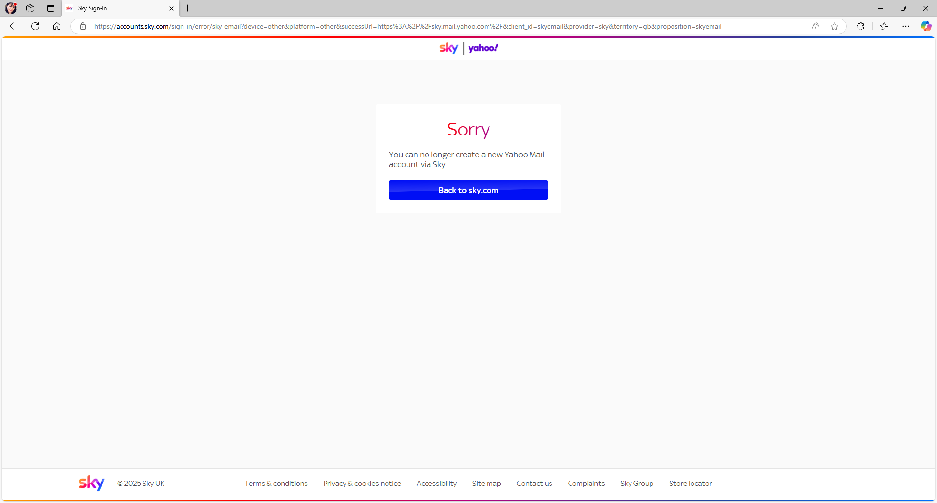 Answered: Sky Email Account | Sky Community