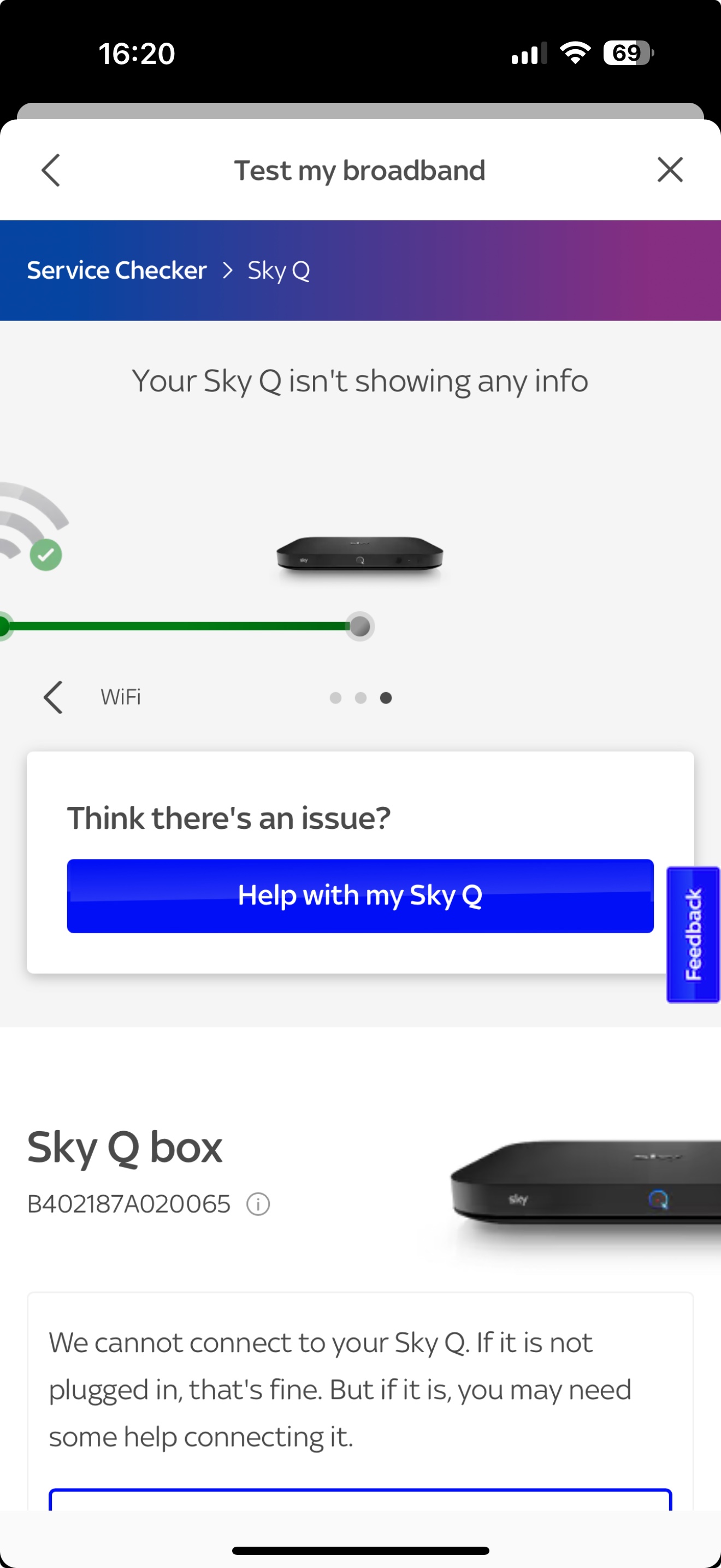 MySky app has showing incorrect serial number for ... | Sky Community