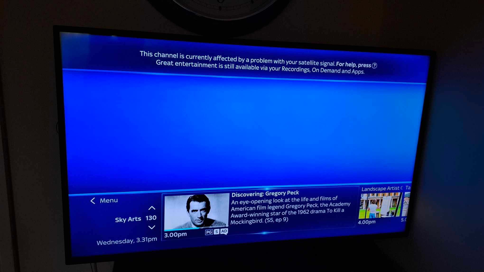 No satellite signal on some channels | Sky Community