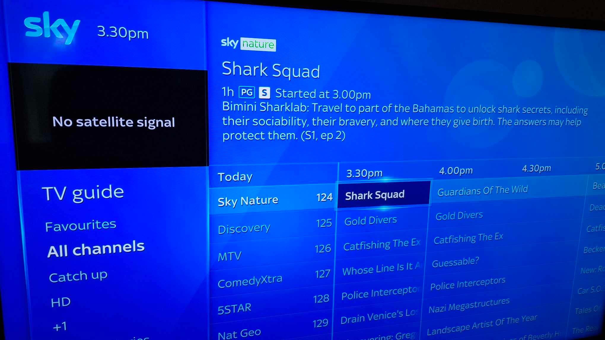No satellite signal on some channels | Sky Community