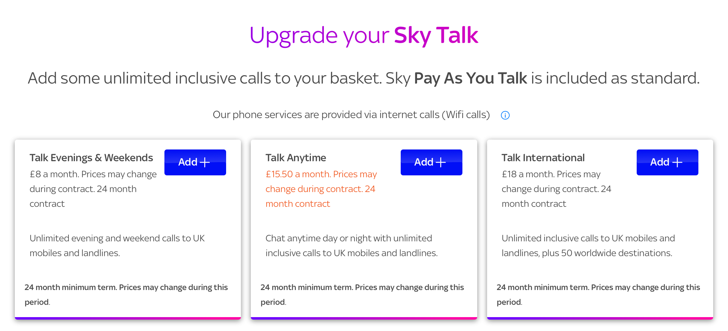 Changing to Sky Superfast and Talk | Sky Community