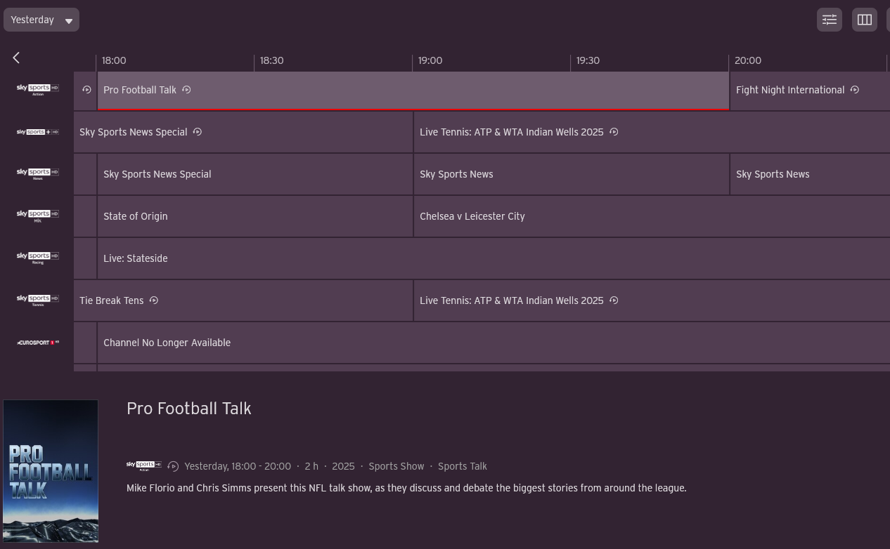 Answered: Sky nfl coverage... - Page 14 | Sky Community