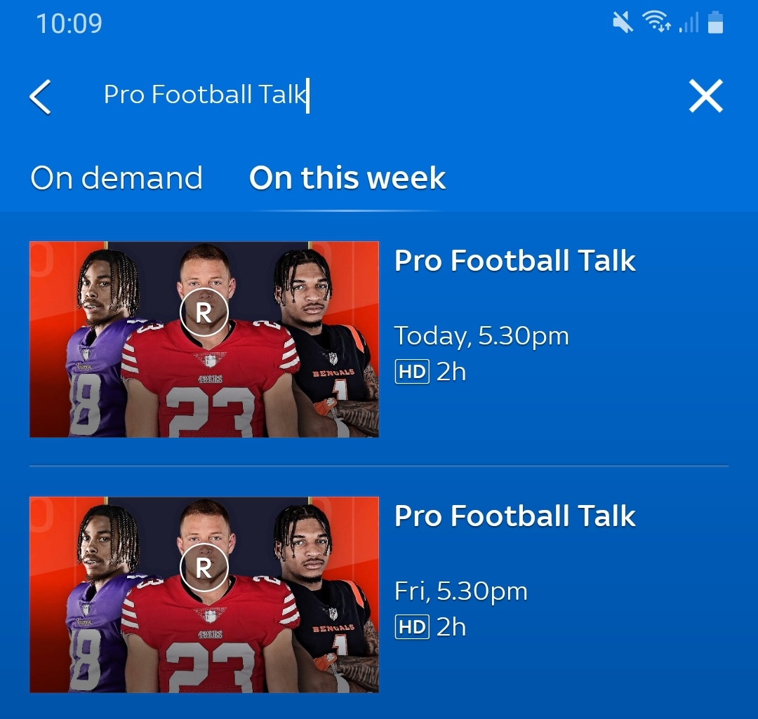 Answered: Sky nfl coverage... | Sky Community