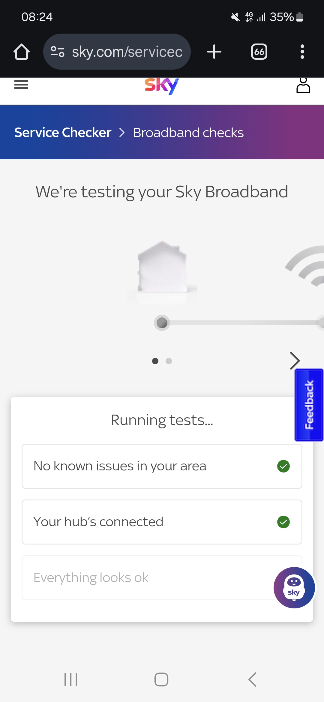Answered: New sky customer - broadband, no connection | Sky Community