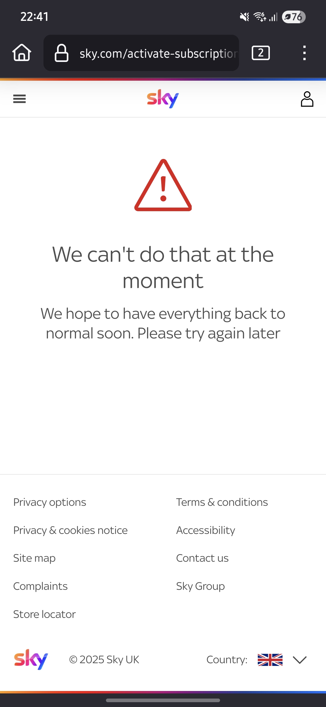 Issue With paramountplus | Sky Community