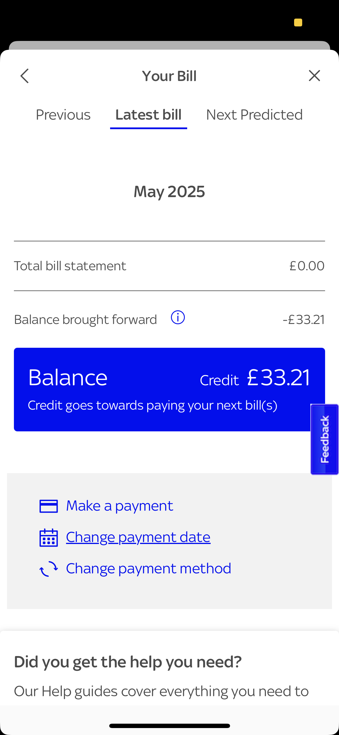 Credit refund | Sky Community