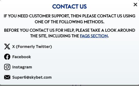 Answered: Re: Super 6 login - Page 4 | Sky Community