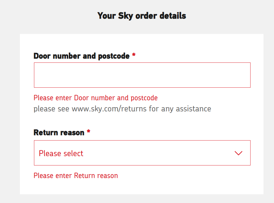 Sky Equipment return | Sky Community