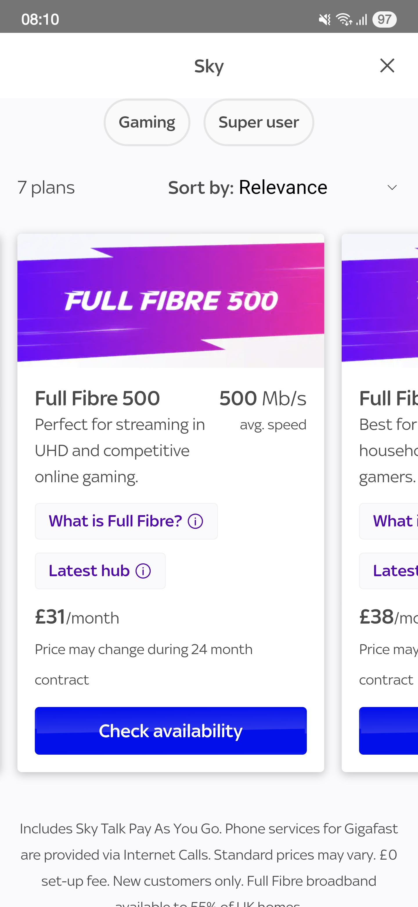 Fibre 500 router | Sky Community