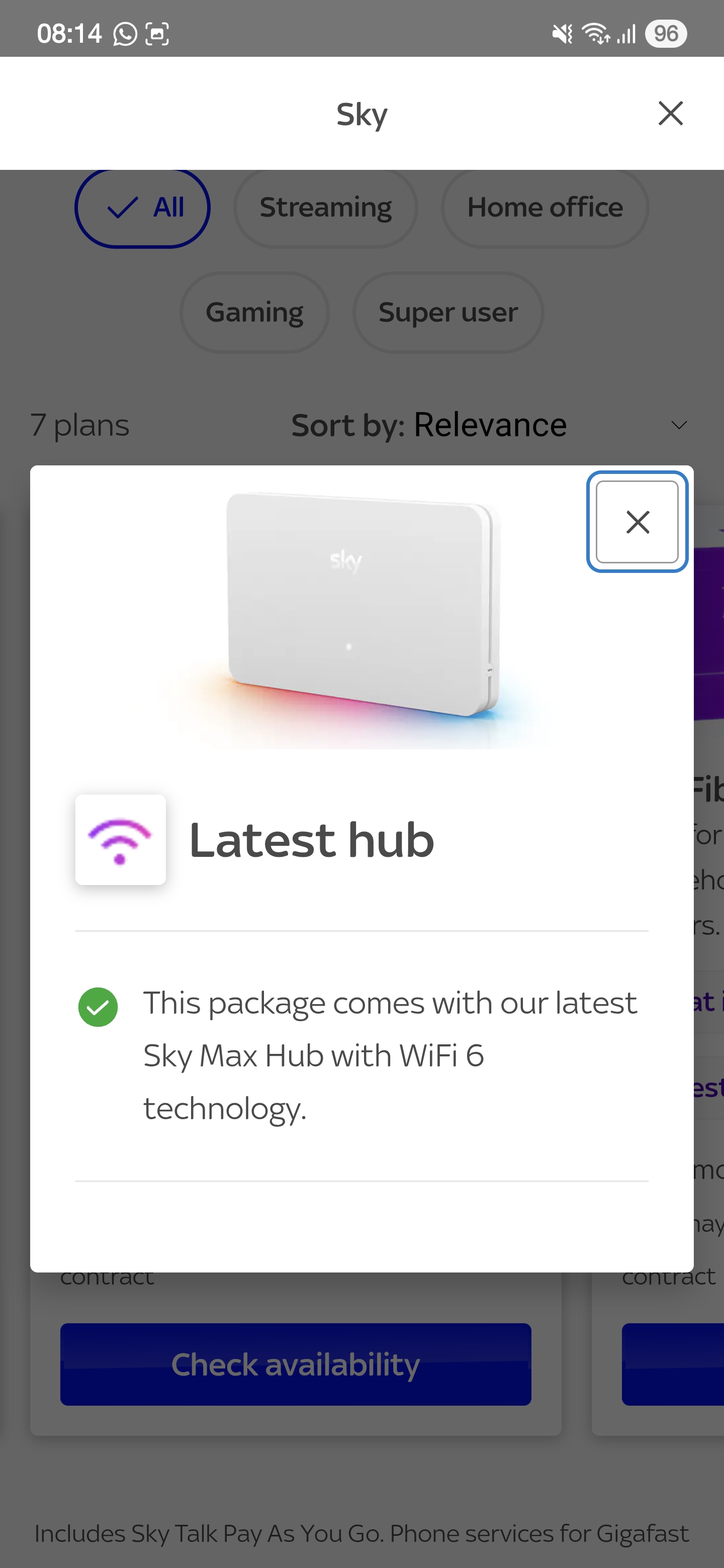 Fibre 500 router | Sky Community