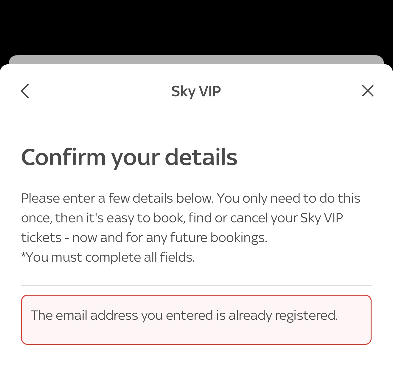 Answered: Sky VIP error - Page 3 | Sky Community