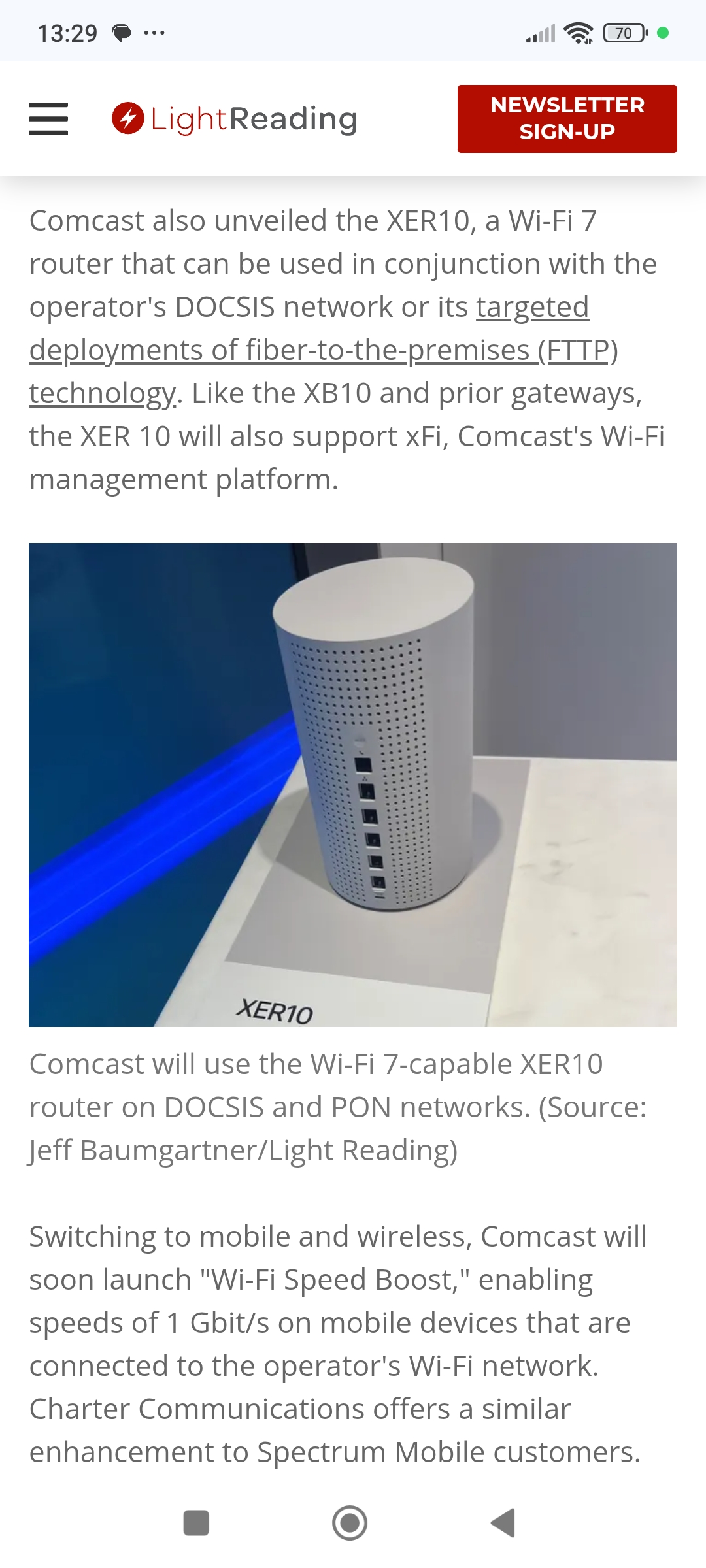 XER10 Modem mode | Sky Community