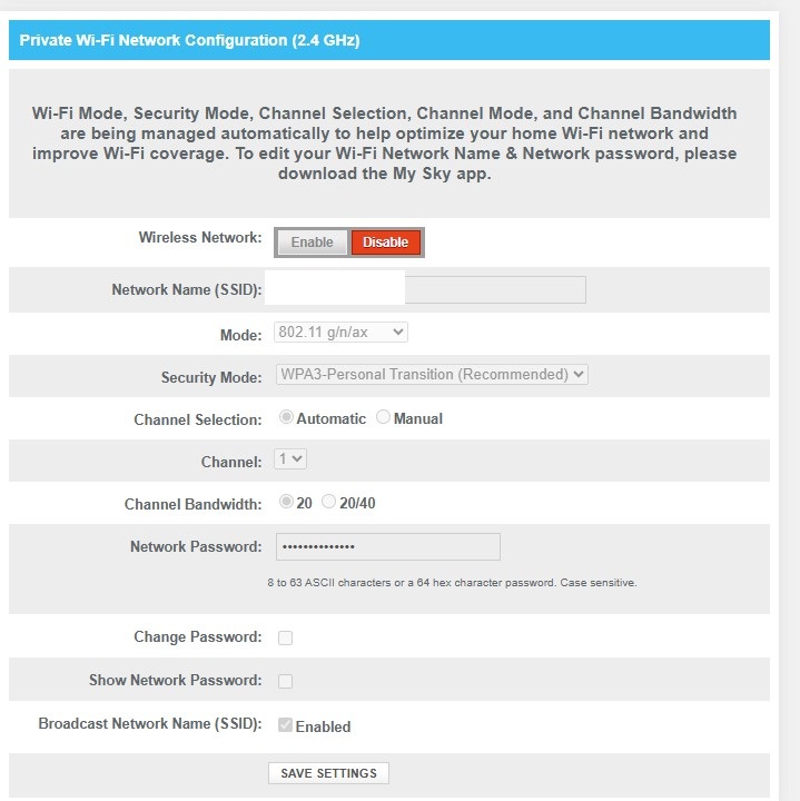 Answered: Wifi 7 router settings | Sky Community