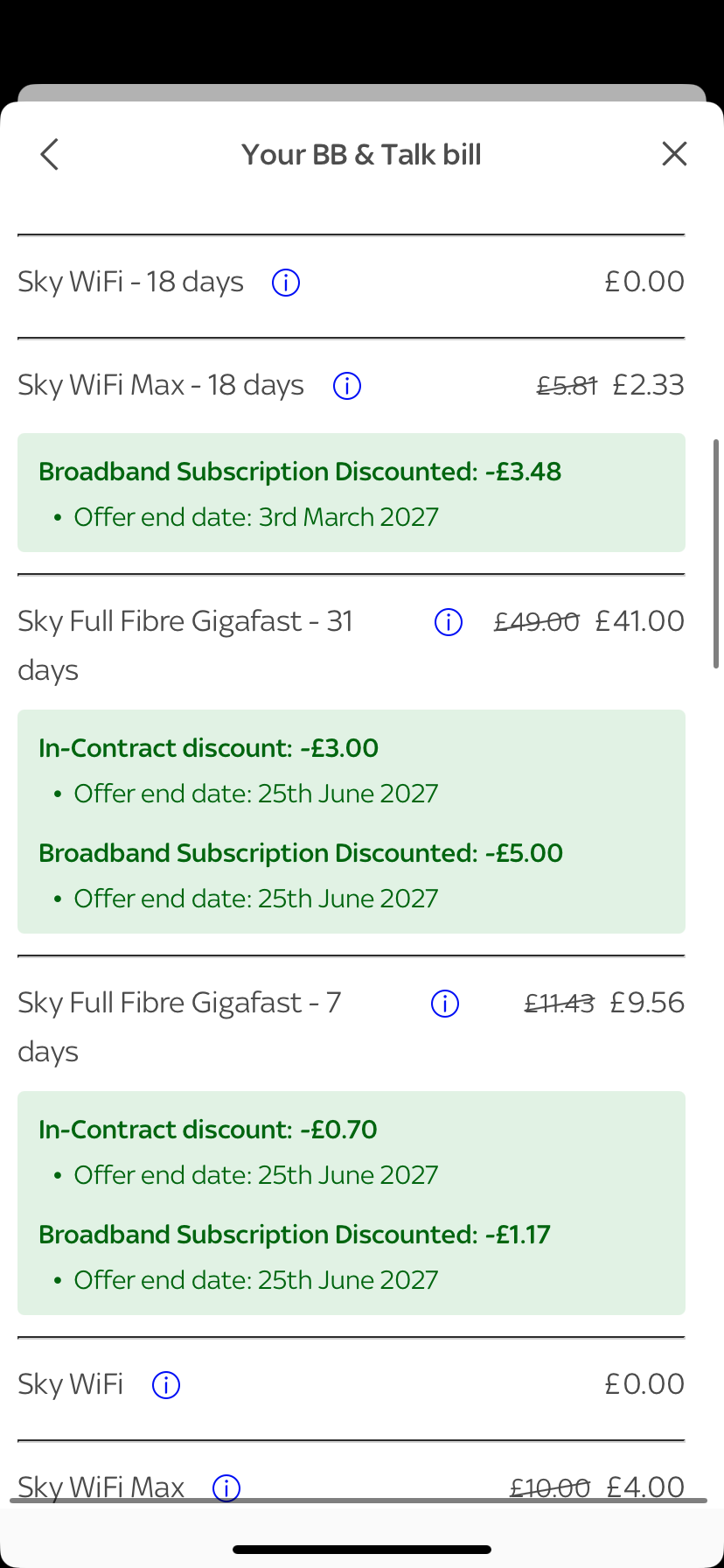 Broadband down | Sky Community