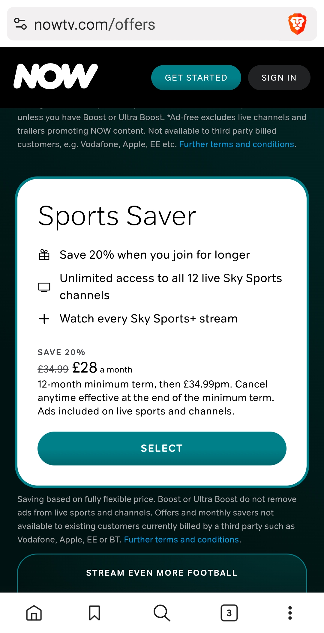 Answered: Sky Stream - Sky Sports £20 a month - When does de... | Sky ...