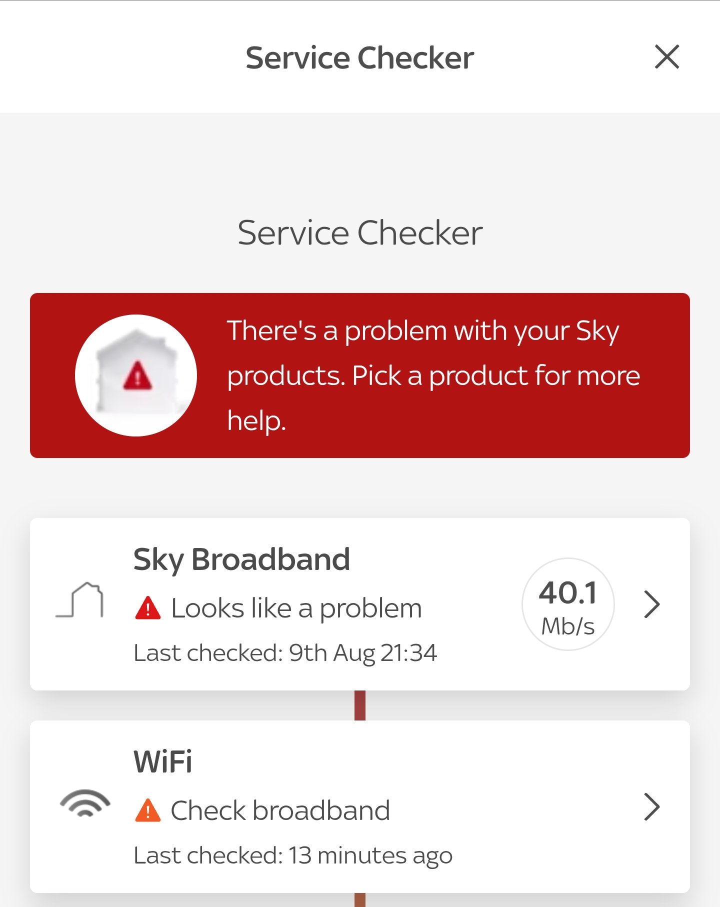 Unstable connection | Sky Community