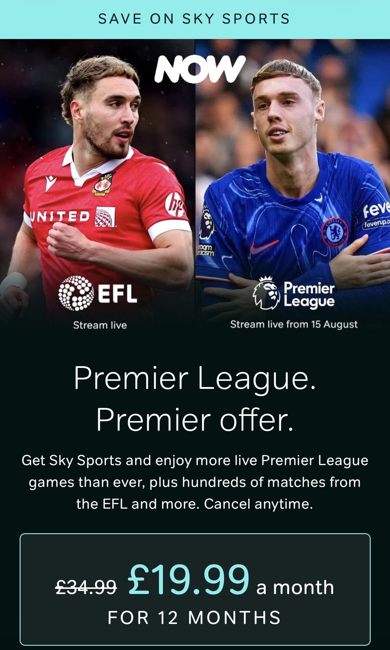 Answered: Sky Stream - Sky Sports £20 a month - When does de... | Sky Community