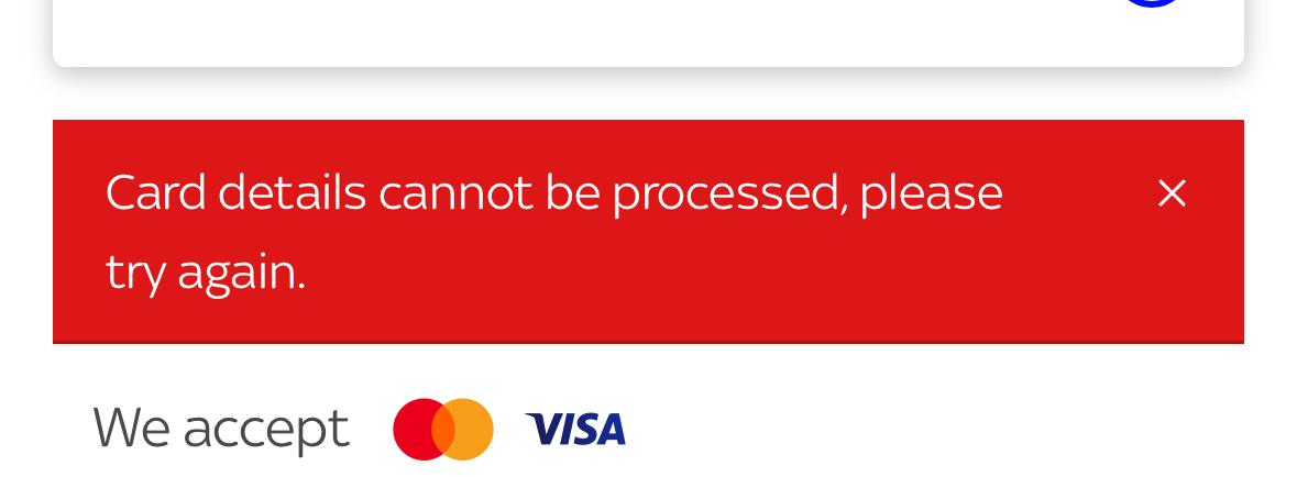 Account Overdue but wont process any card payment-... | Sky Community