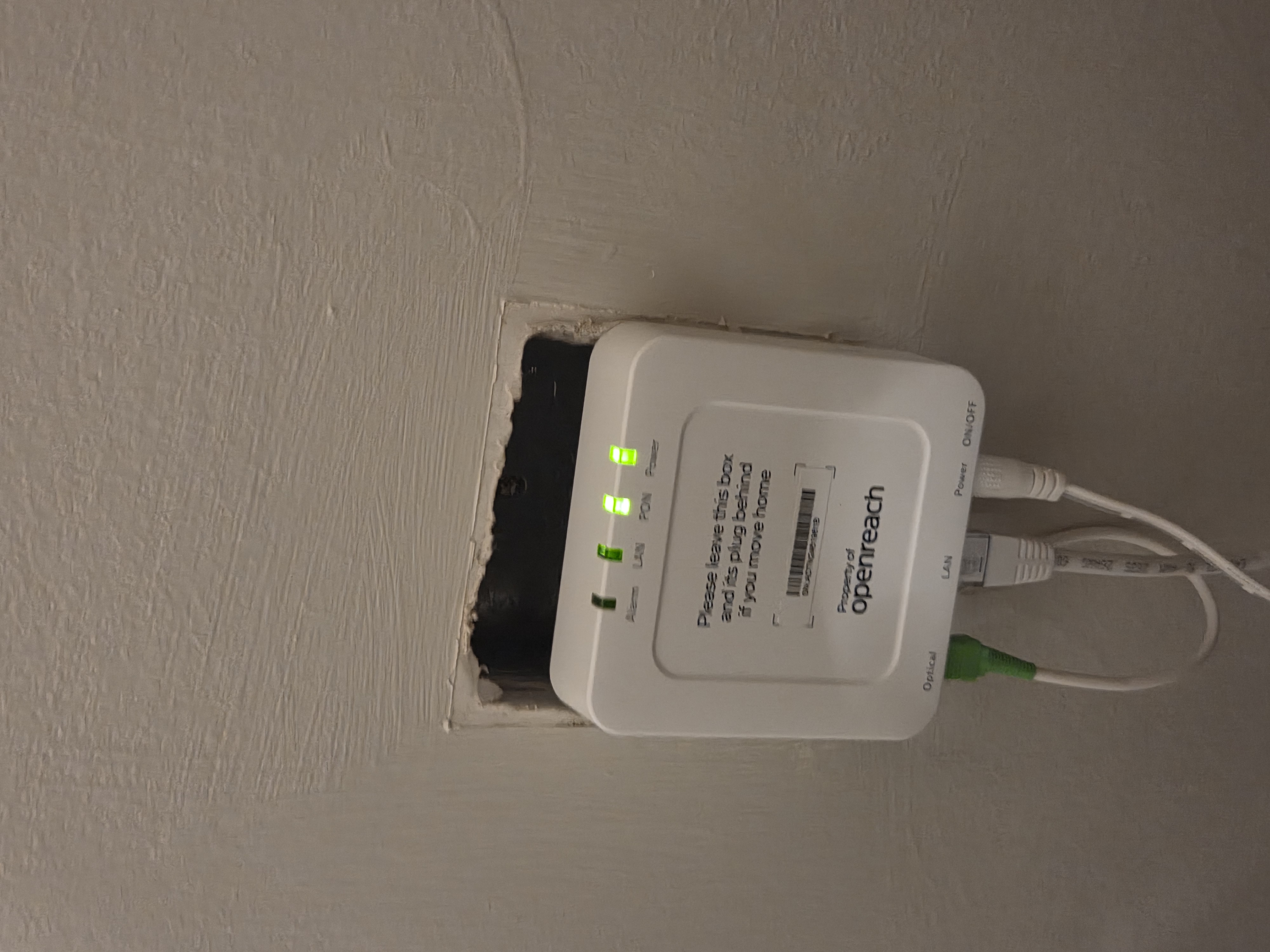 ONT box installed for fibre too small to cover exi... | Sky Community