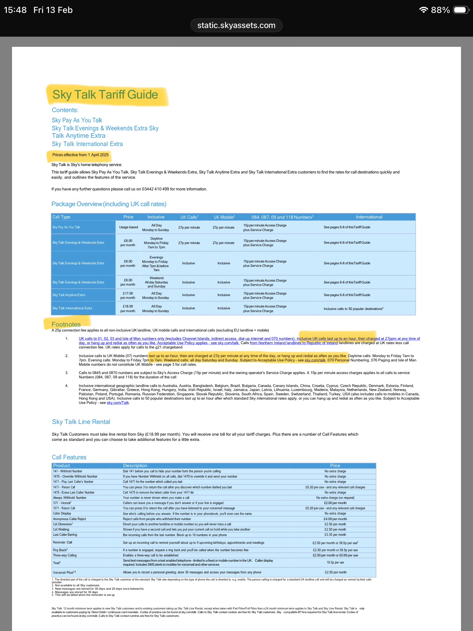 sky talk and sky talk xtra. whats the difference ? | Sky Community