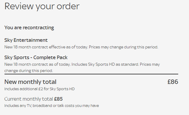 Answered: Support with your Sky bill